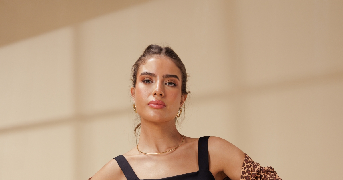 Top Fiona Preto - Fille