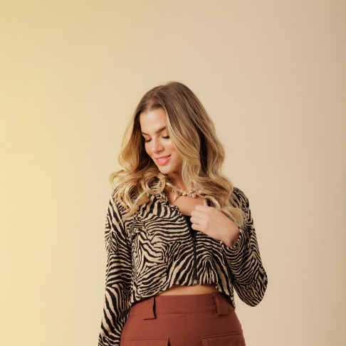 Saia Alfaiataria Brown - Fille