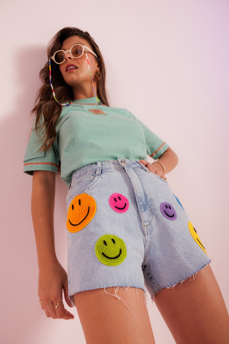 Shorts Smiley - Fille